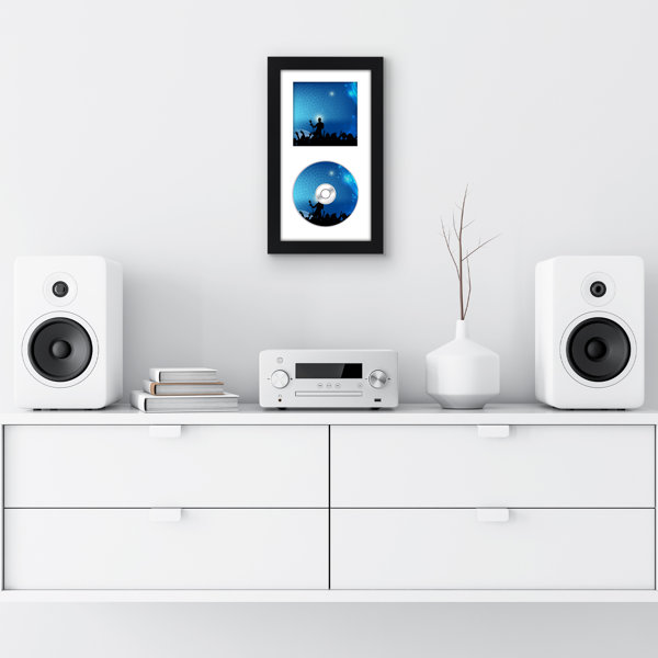 Ivy Bronx Leylan CD Frame - 6.5X12 For CD & Album Art Display - Black | Wayfair